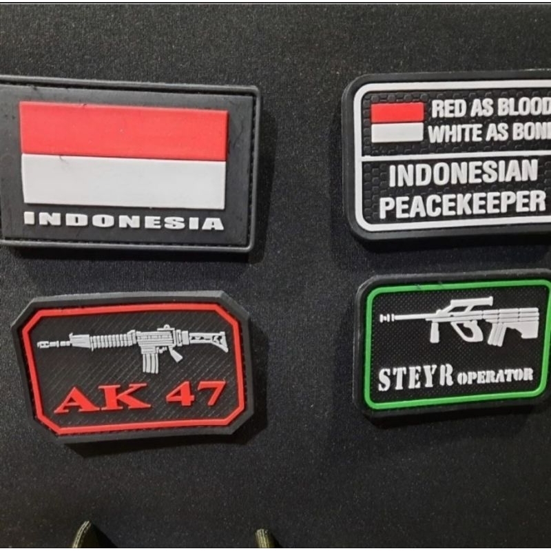 Jual Patch Bendera Indonesia / Patch AK47 / Patch Stayer / patch ...