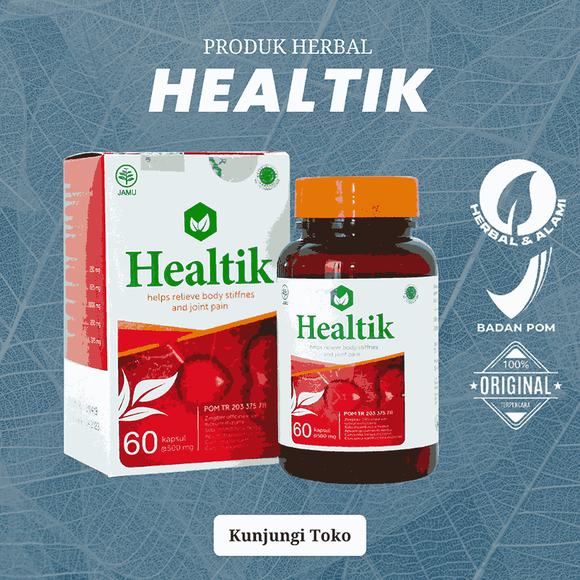 Jual HEALTIK Asli Original | 100% Herbal Alami | Kapsul Nyeri Sendi ...