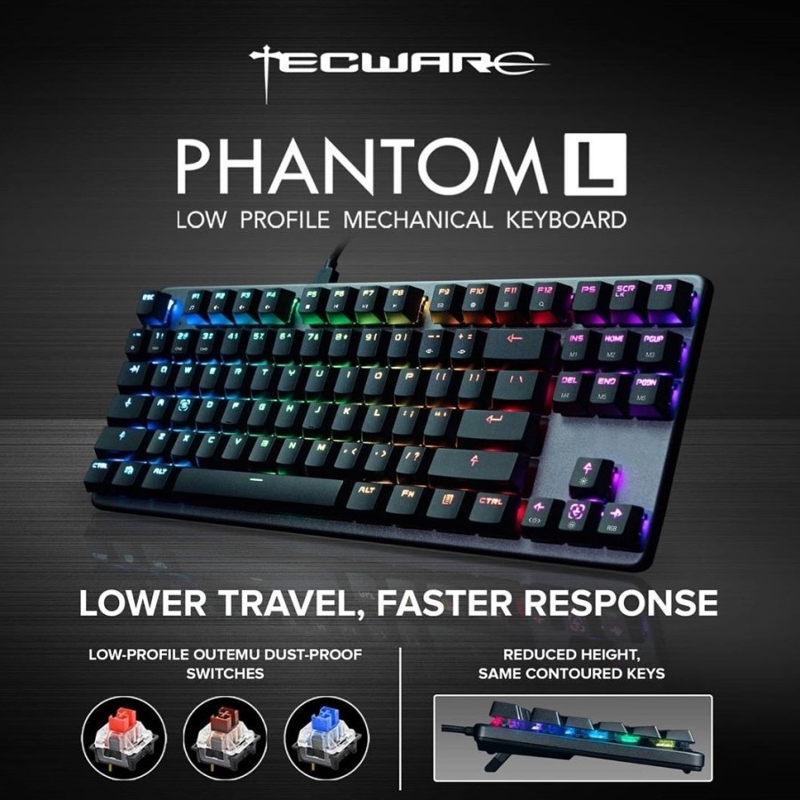Jual TECWARE PHANTOM+ ELITE 87 Keys - Wireless RGB TKL Mechanical ...