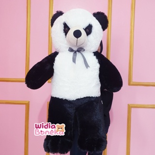 Jual WIDIA BONEKA PANDA JUMBO HITAM PUTIH 90CM MURAH BESAR BAHAN RASFUR ...