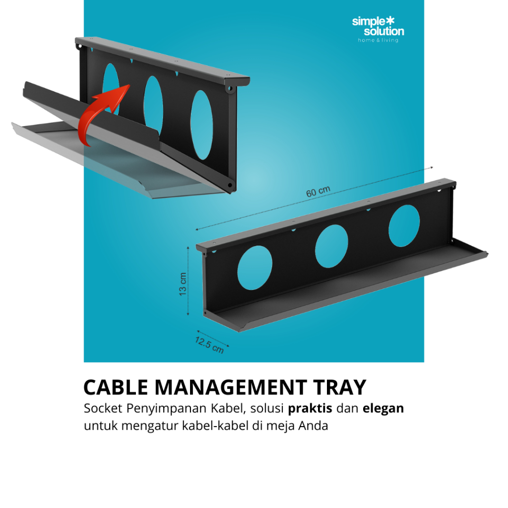 Jual Cable Management Tray | Socket Penyimpanan Kabel | Shopee Indonesia