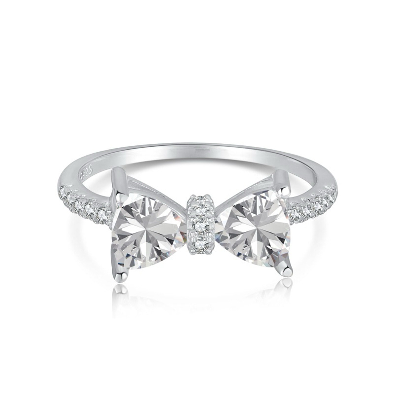 Jual Adore - Bow Tie Ring White (1.5 CT) | Shopee Indonesia