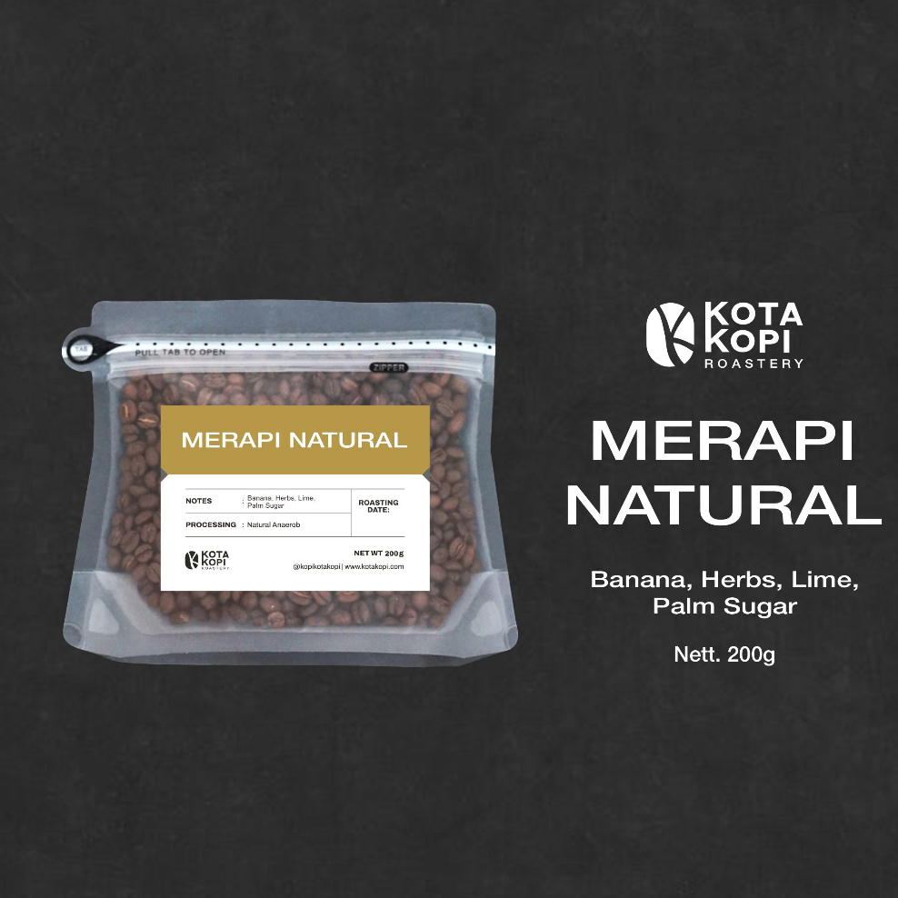 Jual Kota Kopi Roastery - Merapi Natural Banana Fragrance Biji Kopi ...