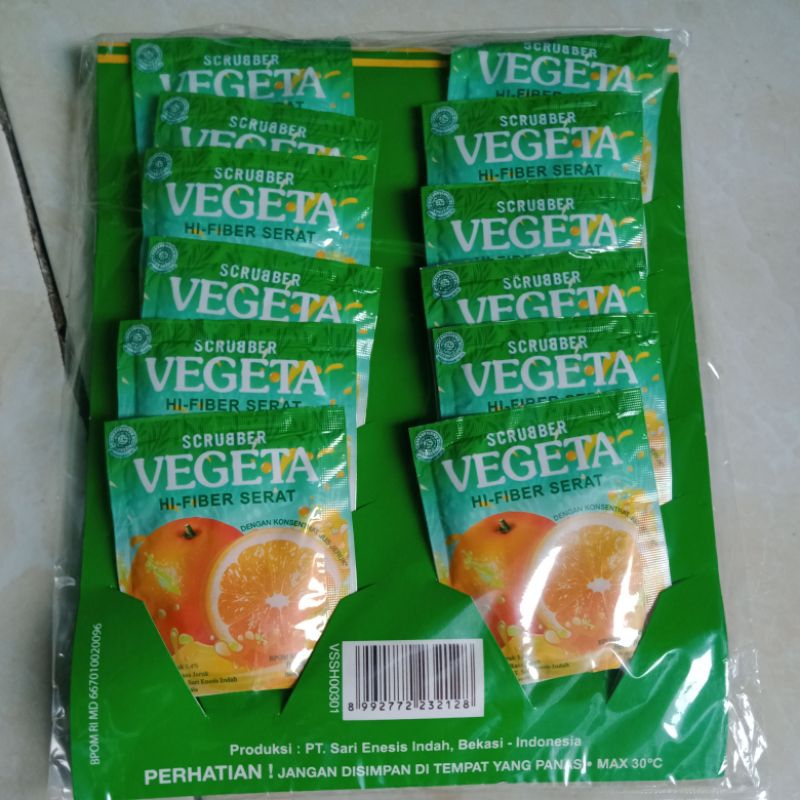 Jual Vegeta scrubber jeruk 1renteng 12sachet | Shopee Indonesia