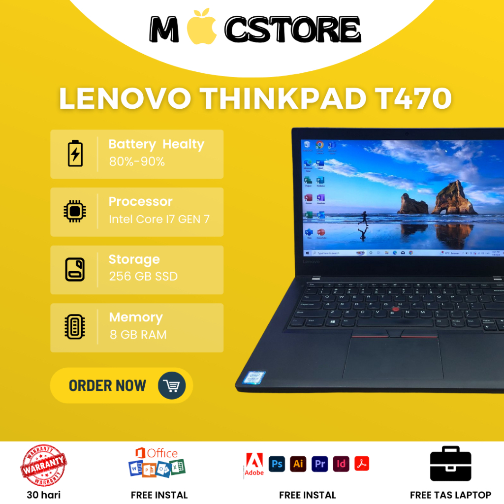Jual Lenovo Thinkpad T470 Shopee Indonesia