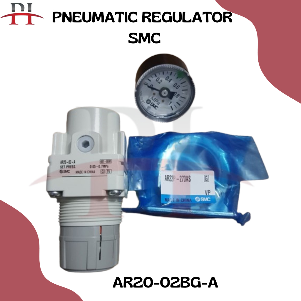 Jual Pneumatic Regulator AR20-02BG-A SMC | Shopee Indonesia