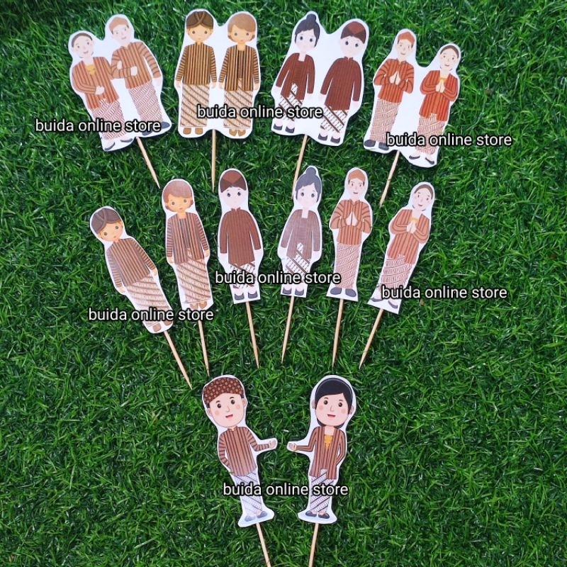 Jual Topper Figure Jawa Timur Baju Adat Cak dan Ning Perwakilan Hiasan ...