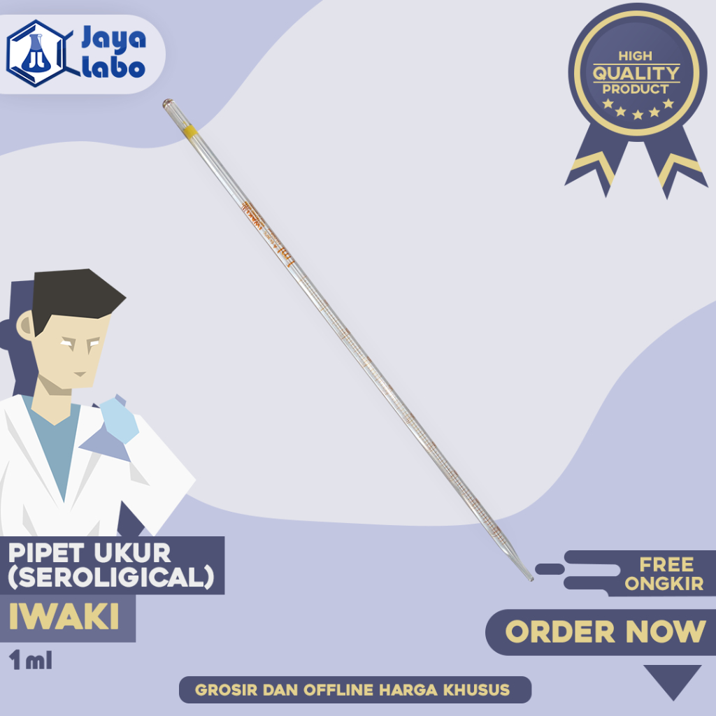 Jual Pipet Ukur IWAKI Vol. 1 - 25 ml / MEASURING PIPETTE IWAKI | Shopee ...