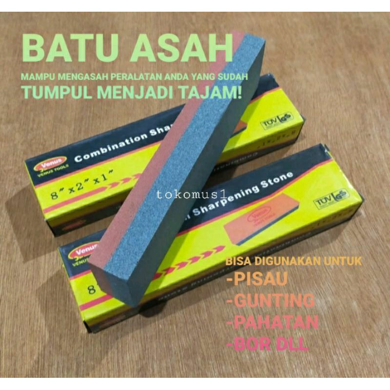 Jual Batu Asah 6" 8" inch Combination Sharpening Stone Pengasah Asahan ...