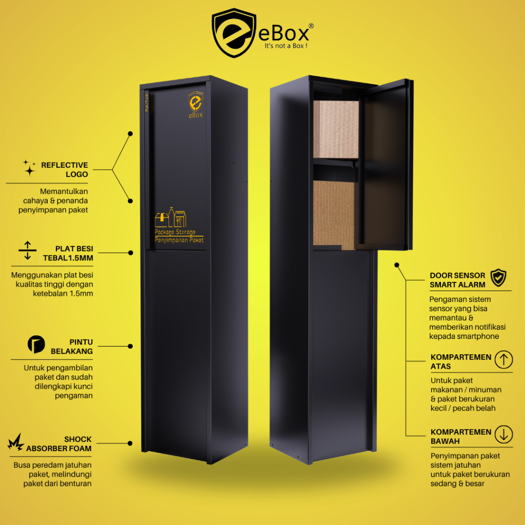 Jual eBox Olympus - Kotak Penyimpanan Paket, Kotak Paket Depan Rumah ...