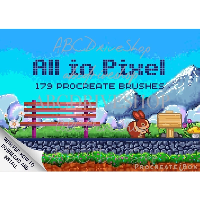Jual Procreate Brush - 170+ Procreate Pixel Art Brush Set | Shopee ...