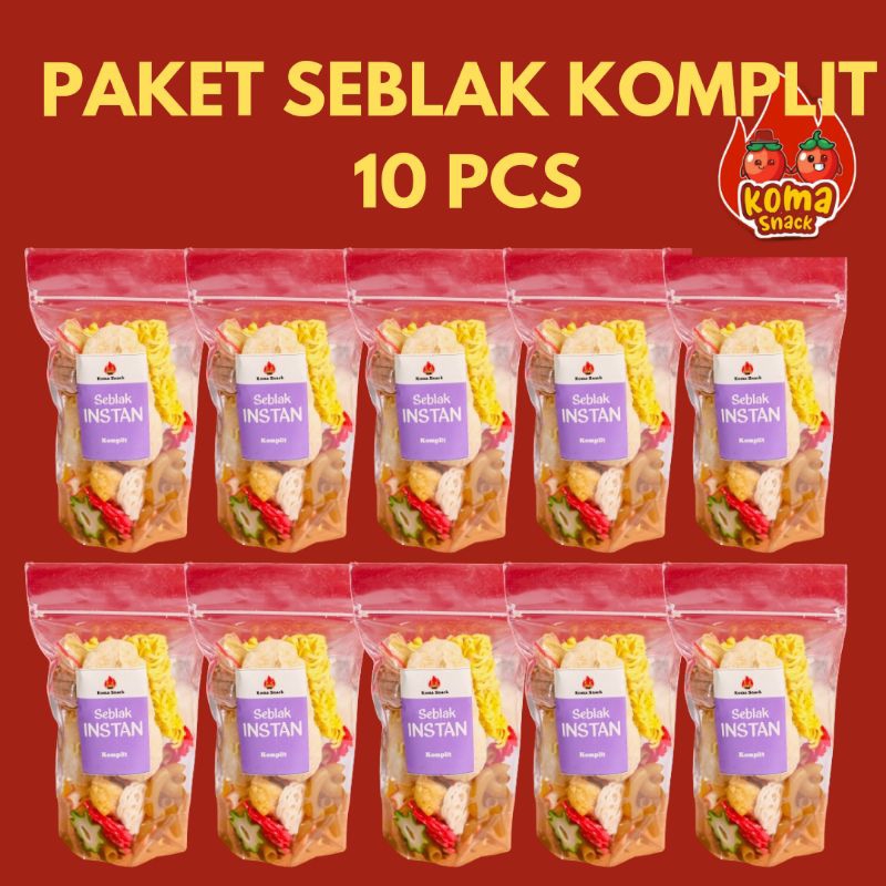 Jual PAKET HEMAT SEBLAK KOMPLIT 10 PCS | Shopee Indonesia