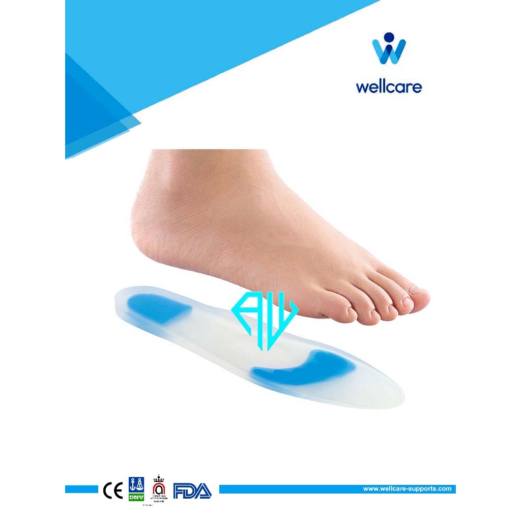 Jual Alas Kaki Silikon WELLCARE Full Length Insole Silicone | Shopee ...