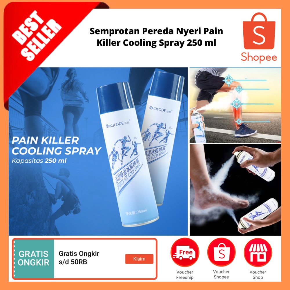 Jual Semprotan Pereda Nyeri Pain Killer Cooling Spray 250 ml Semprot ...