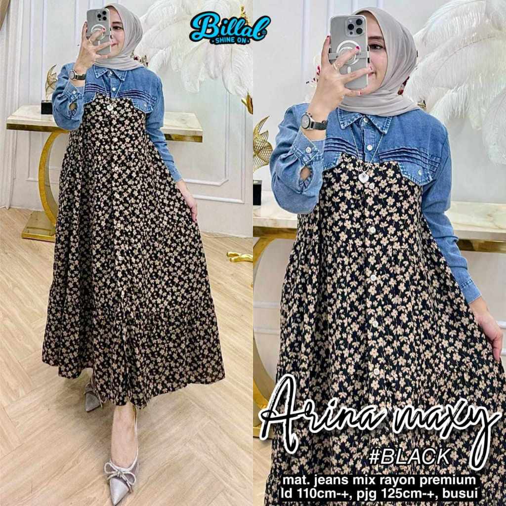 Jual Arina Maxi Dress Wanita ORI by Billal | Shopee Indonesia