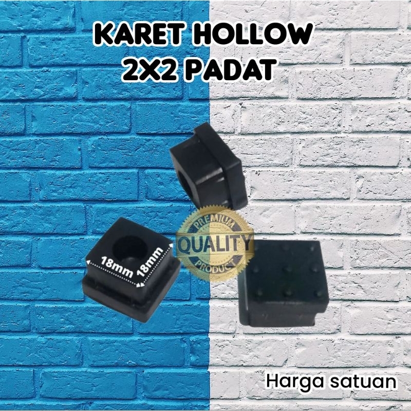 Jual Karet Hollow 2x2 padat / Karet Besi Hollow 2x2 padat | Shopee ...