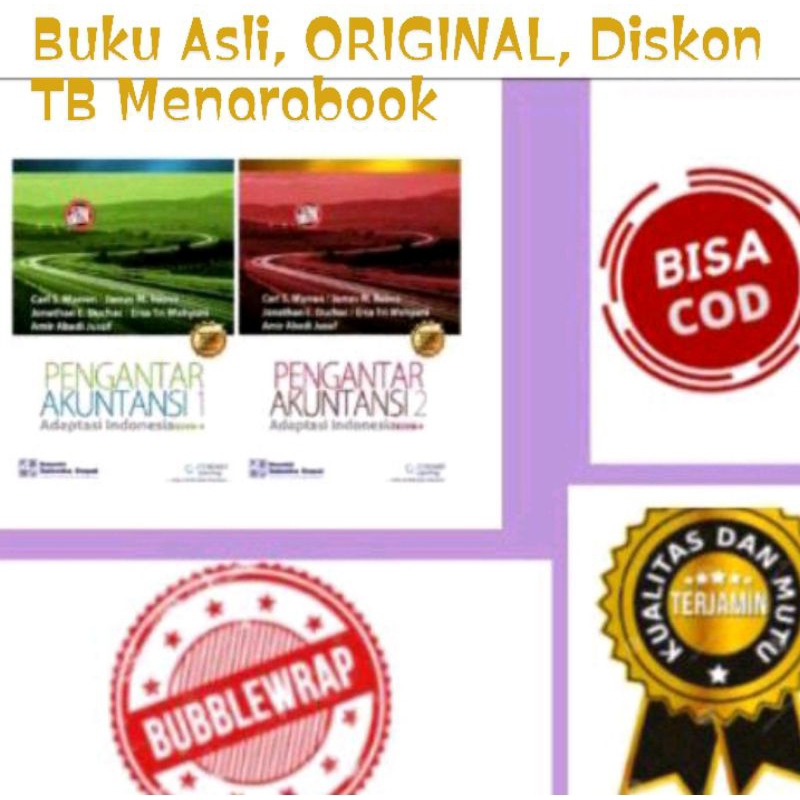 Jual Pengantar Akuntansi adaptasi Indonesia edisi 4 buku 1 Dan 2 ...