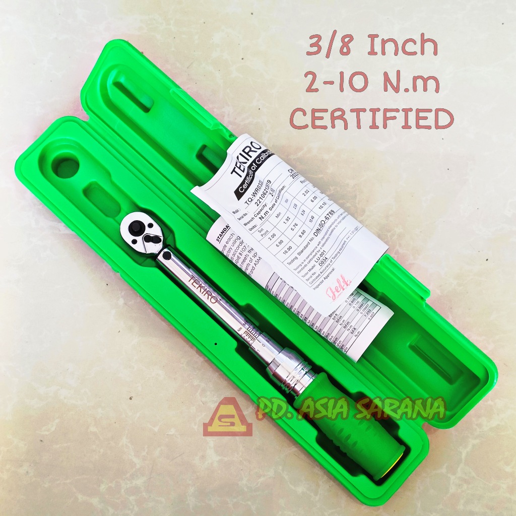 Jual Kunci Torsi Momen (2-10 N.m) x 3/8" Inch TR100 TEKIRO TQ-WR0320 Dr Torque Wrench | Shopee ...