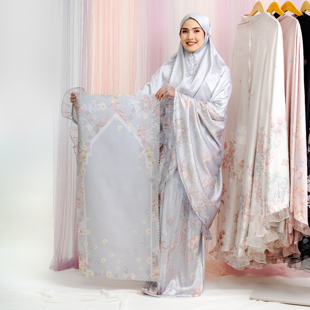 Jual VESELKA Adelia Series Mukena Dewasa Travel 2 in 1 Motif Printing ...