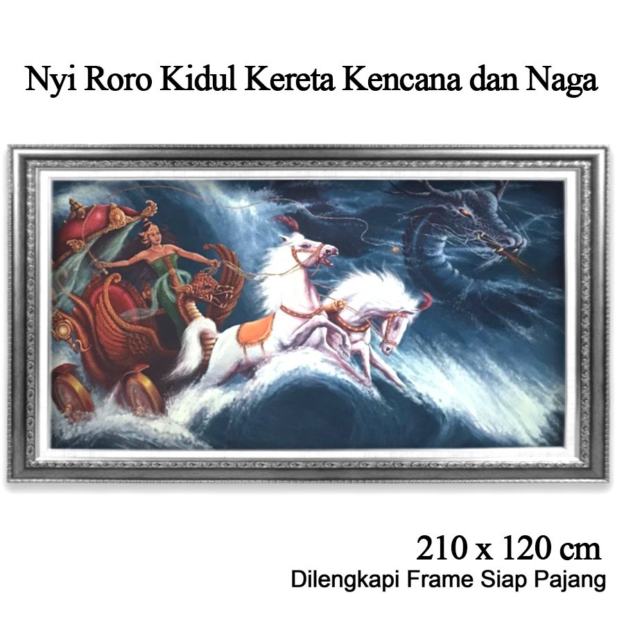 Jual Lukisan Nyi Roro Kidul Kereta Kencana dan Naga | Shopee Indonesia