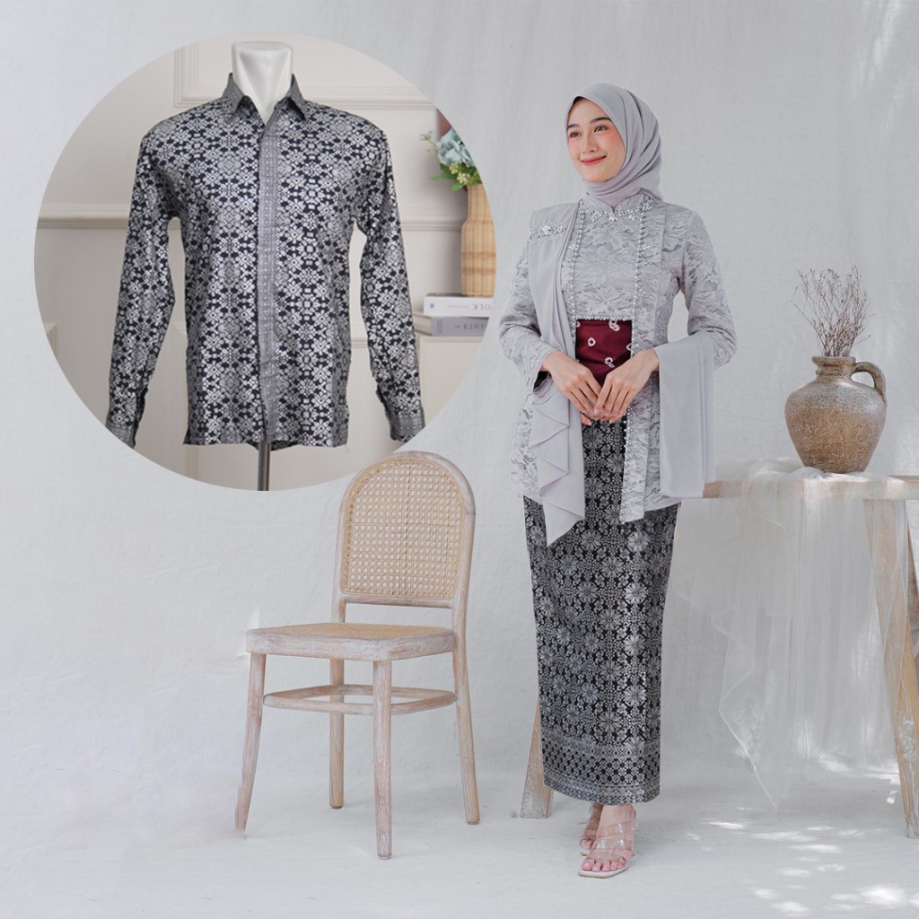 Jual NEW ARRIVAL - Couple Kebaya Laksmi Kutubaru Modern Brukat Ready ...
