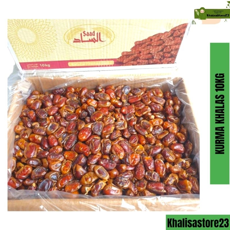Jual Kurma Khalas Al-saad original 10kg {10kg} | Shopee Indonesia