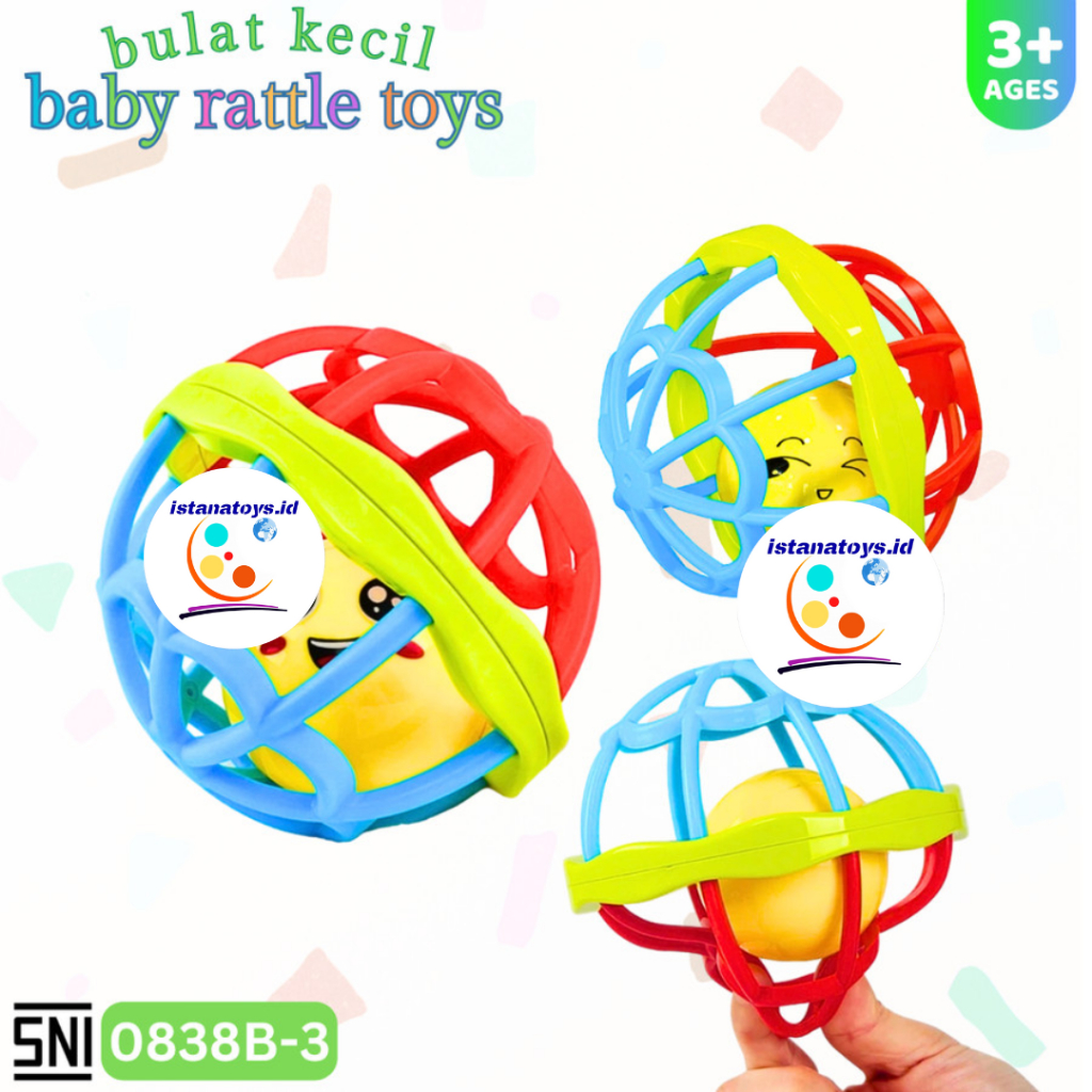 Jual ID Mainan Anak Bayi Baby Rattle BULAT KECIL 0838B-3 | Shopee Indonesia