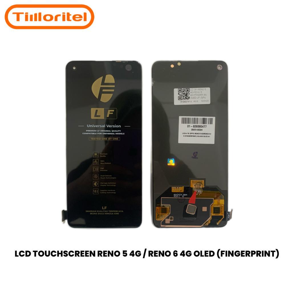 Jual LCD TOUCSHCREEN OPPO RENO 5 4G / RENO 6 4G (FINGERPRINT) BLACK ...