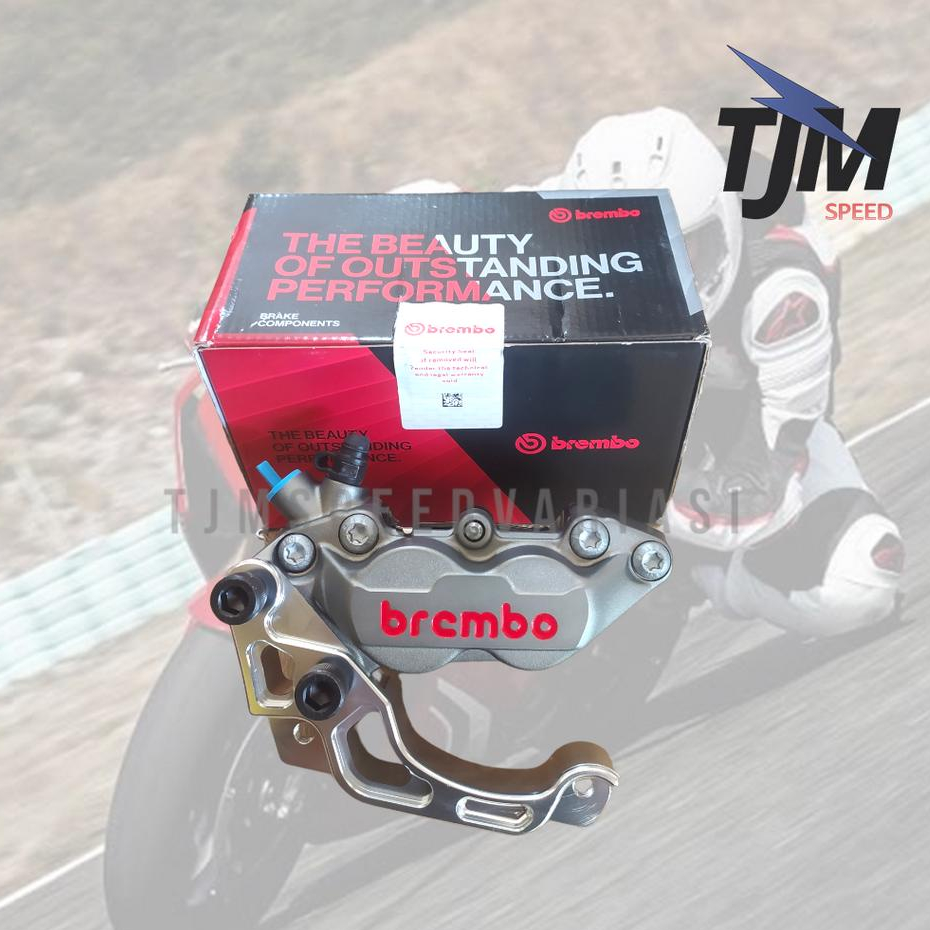 Jual Kaliper Brembo 4P Grey + Breket Kaliper Vario 125/150 160 260mm | Shopee Indonesia