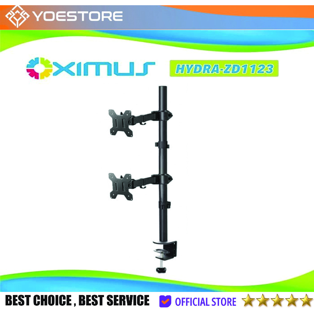 Jual BRACKET MEJA LCD LED TV 2 Monitor 13" - 27" OXIMUS HYDRA ZD1123 ...