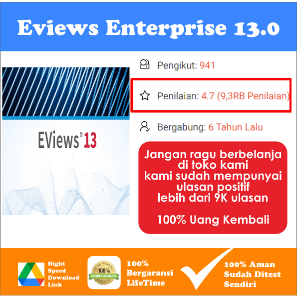Jual EViews Enterprise 13.0 Build 28.11.2022 (x64) Full Version ...