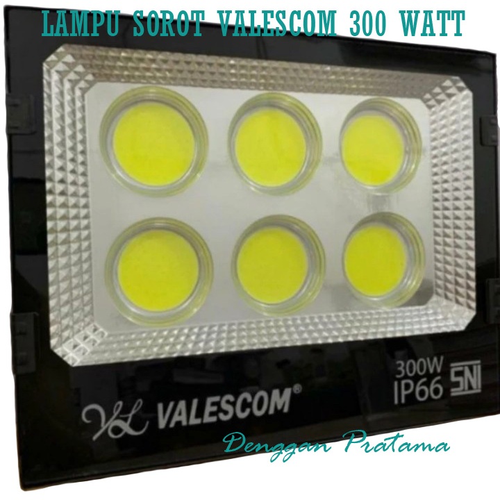 Jual Lampu Sorot 300 Watt Tembak IP66 Valescom 300W LED Flood Light Putih | Shopee Indonesia