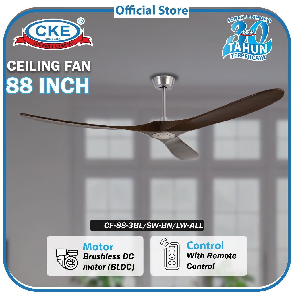 Jual Kipas Angin Gantung Plafon Kayu 88 Inch/ Kipas Angin Dekorasi ...