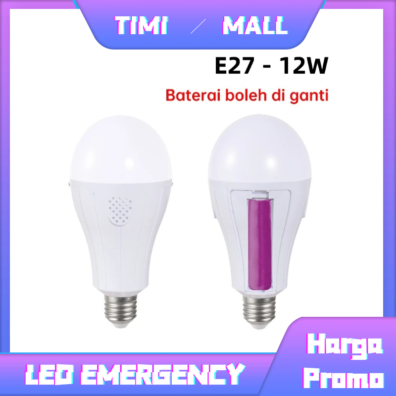 Jual ️TIMIMALL ️ Lampu LED Emergency 12W / Lampu Magic Bohlam Abulb 12 ...