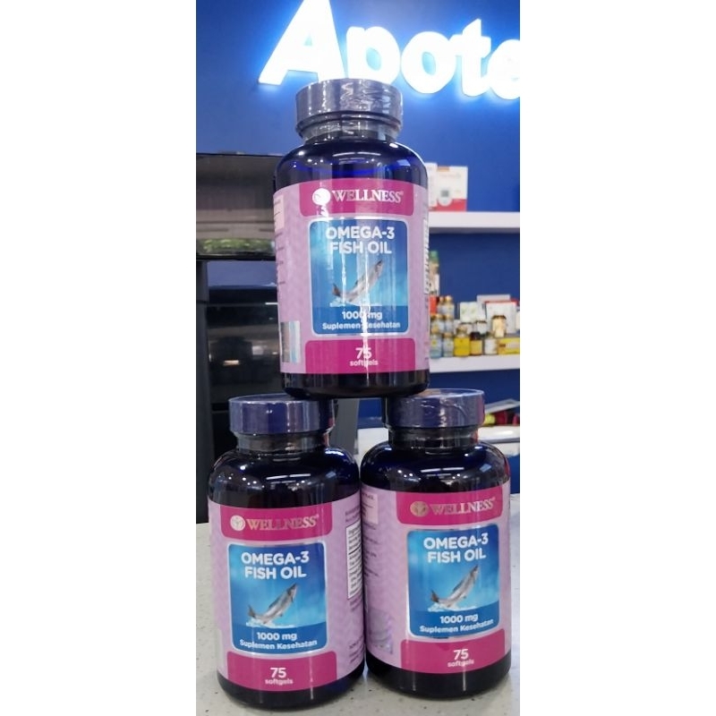 Jual WELLNESS OMEGA 3 FISH OIL 75 SOFTGELS | Shopee Indonesia