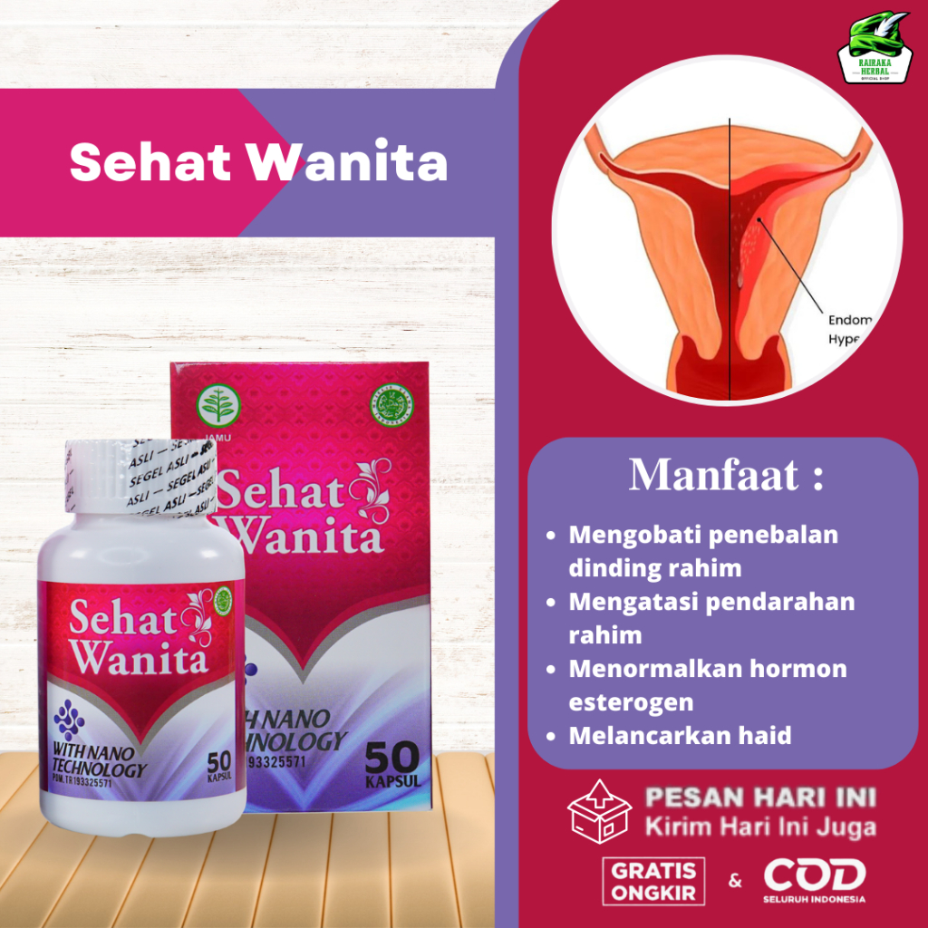 Jual Obat Penebalan Dinding Rahim Hiperplasia Endometrium Pendarahan ...