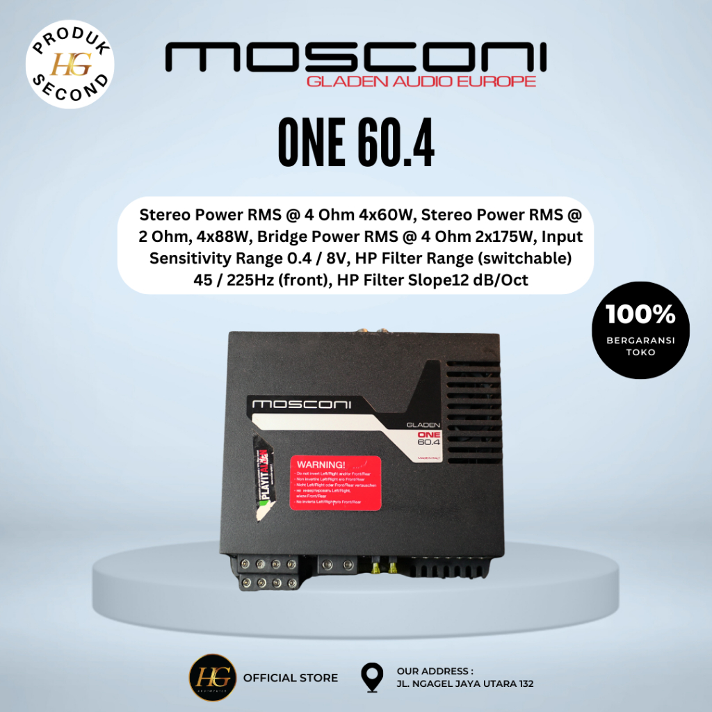 Jual Power Amplifier Mosconi Gladen One 60.4 ( second ) | Shopee Indonesia
