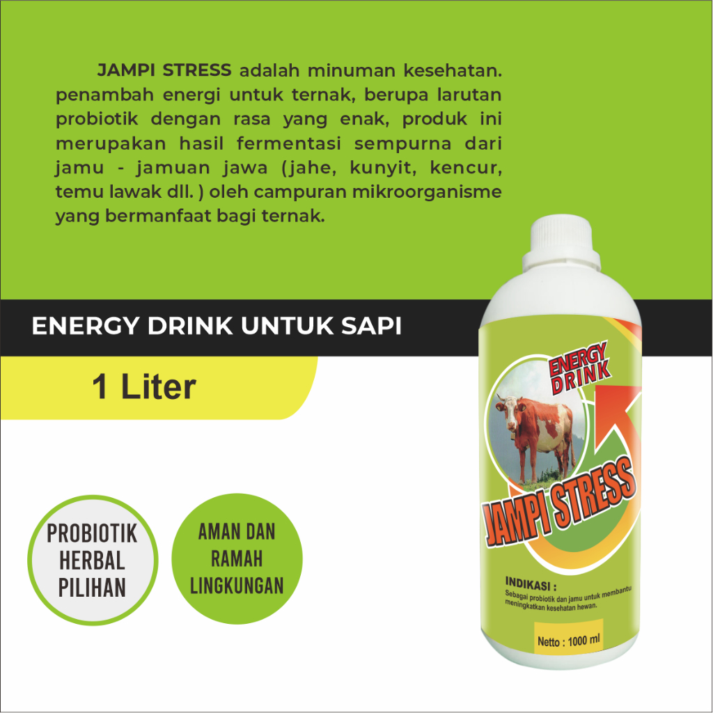 Jual Obat Capat Penggemuk Ternak Sapi "JAMPI STRESS SAPI" | Shopee ...