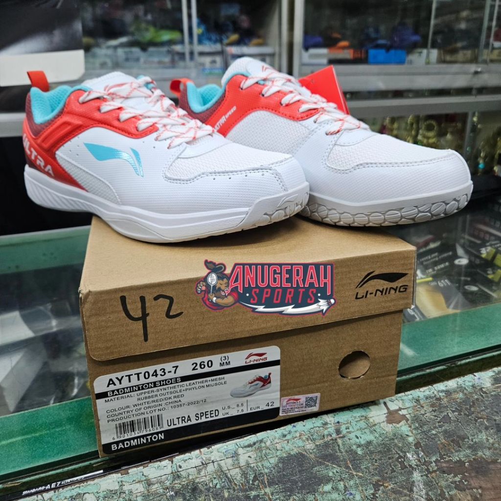 Jual Sepatu Badminton Li-Ning / LINING ULTRA SPEED ORIGINAL (Size Besar ...