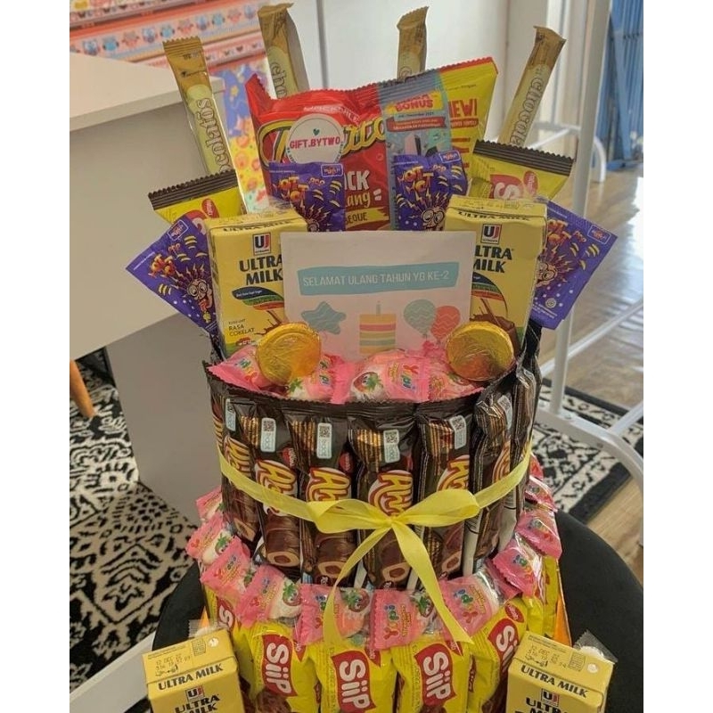 Jual Snack Tower 2 tingkat | Shopee Indonesia