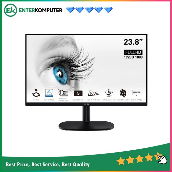 Jual MSI Pro MP245V 23.8" FHD 100Hz Productivity Monitor / Monitor 24 ...