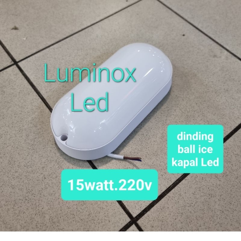 Jual lampu dinding kapal ball ice led 15 watt 15w / teras plafon garasi ...