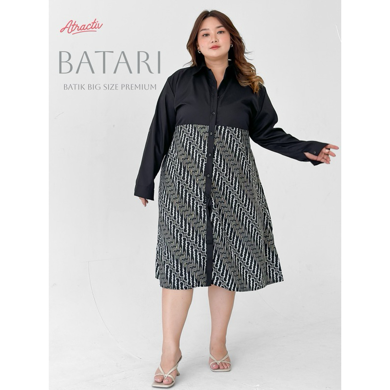 Jual Atractiv Dress Batik Wanita Jumbo Xl Xxl Xxxl 5l 6l 7l Tunik Batik