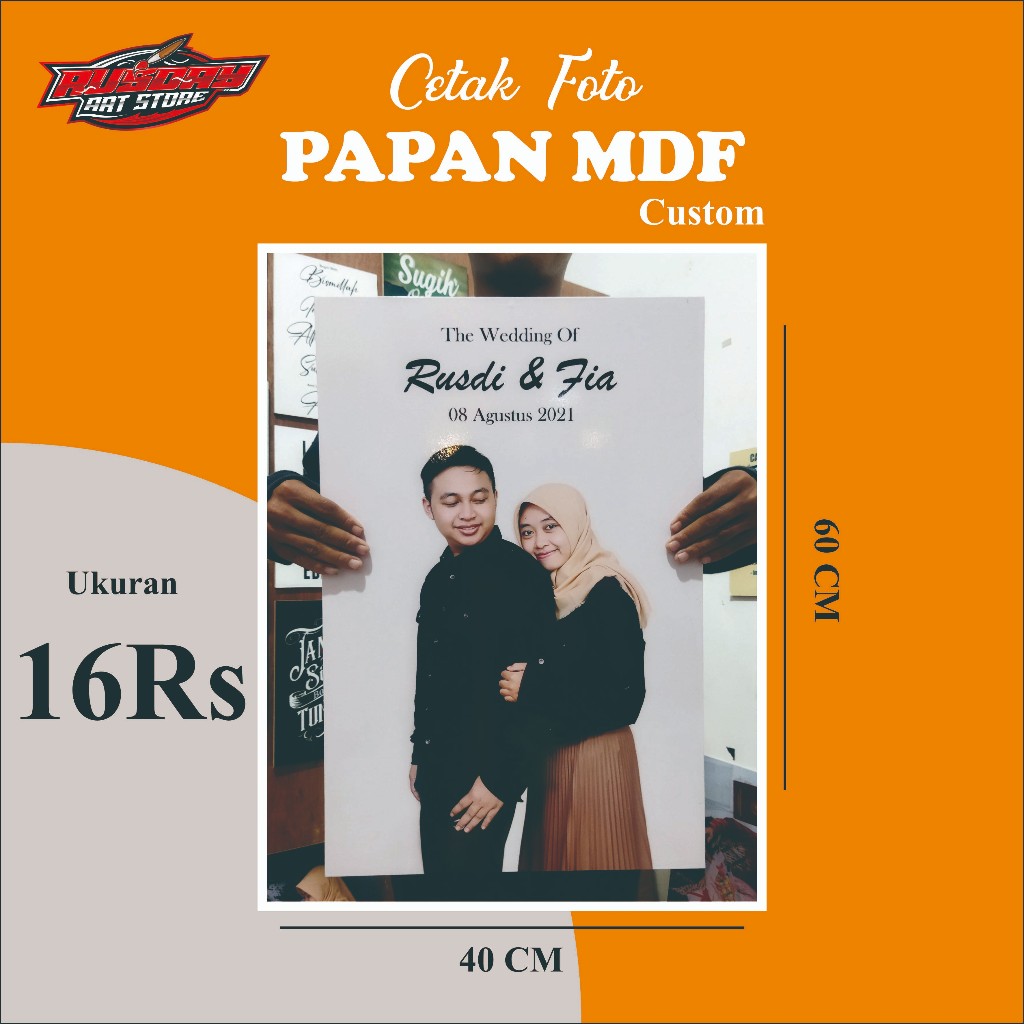Jual CETAK FOTO WEDDING UK 16R, 16RS & 20R - MEDIA PAPAN MDF UK 16R ...