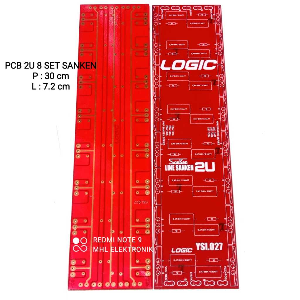 Jual PCB TRANSISTOR FINAL SANKEN 8 SET 2U TR FINAL 8 SET SANKEN 2U ...