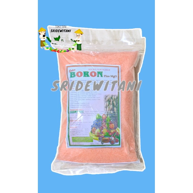 Jual BORON 1KG Plus Mgo MICRO FERTILIZER Pupuk NPK Anti Rontok Bunga ...