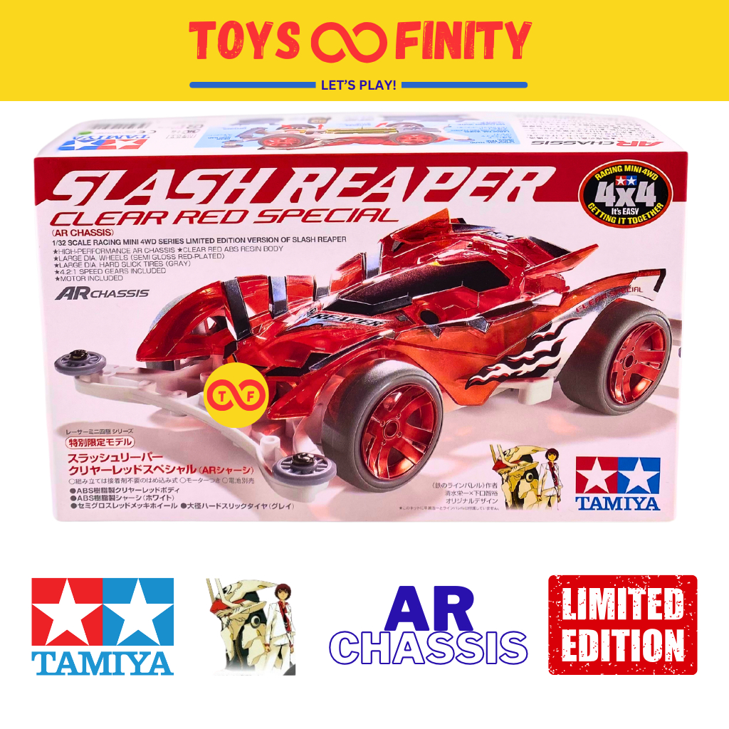 Jual Tamiya Mini 4WD - Slash Reaper Clear Red Special - 95009 | Shopee ...