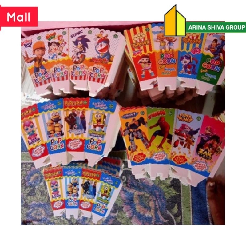 Jual 400 LEMBAR KERTAS POPCORN 12 × 6 BAHAN IVORI PUTIH | BOX KEMASAN ...