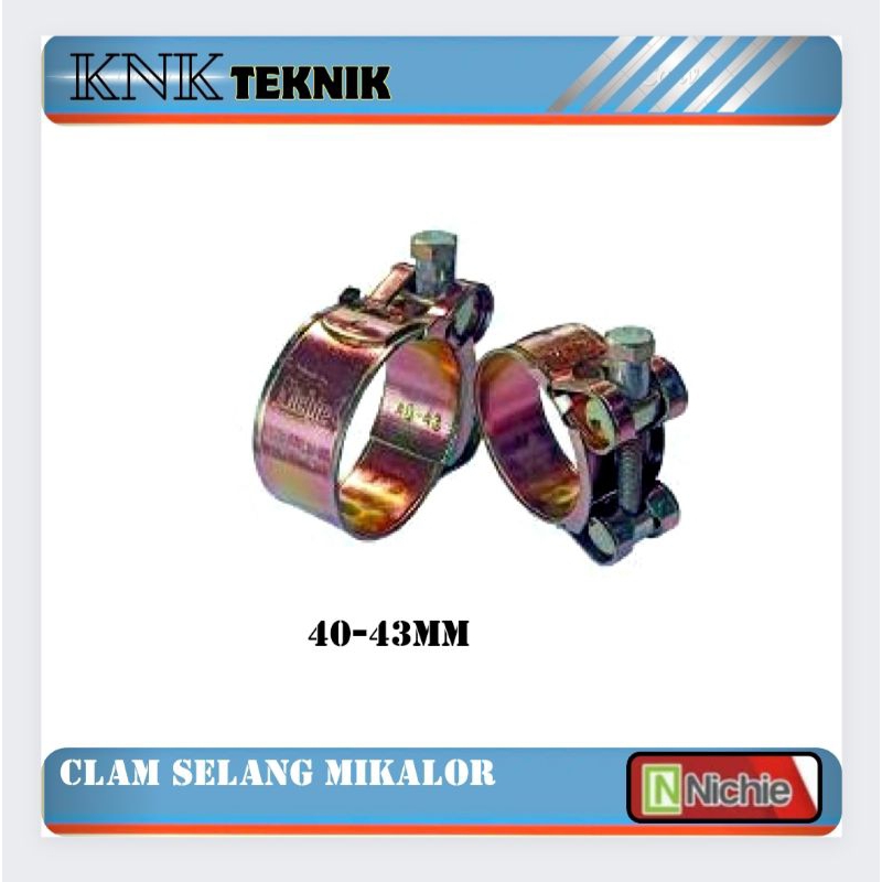 Jual Clam Selang Mikalor 40-43mm Hose Clam Klem HEAVY DUTY | Shopee ...