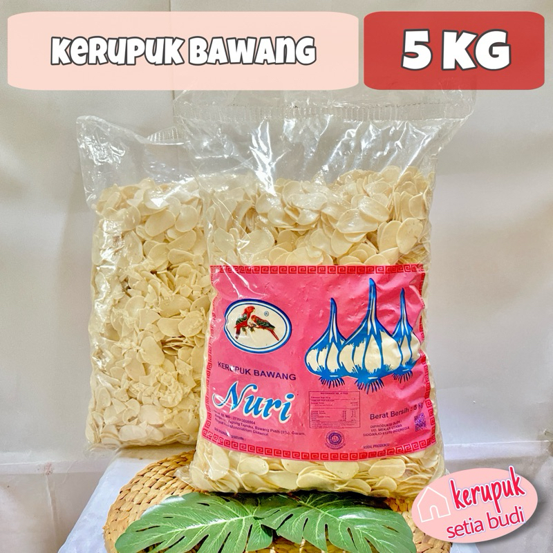 Jual KERUPUK BAWANG CAP NURI 1 BAL (5 KG) | Shopee Indonesia